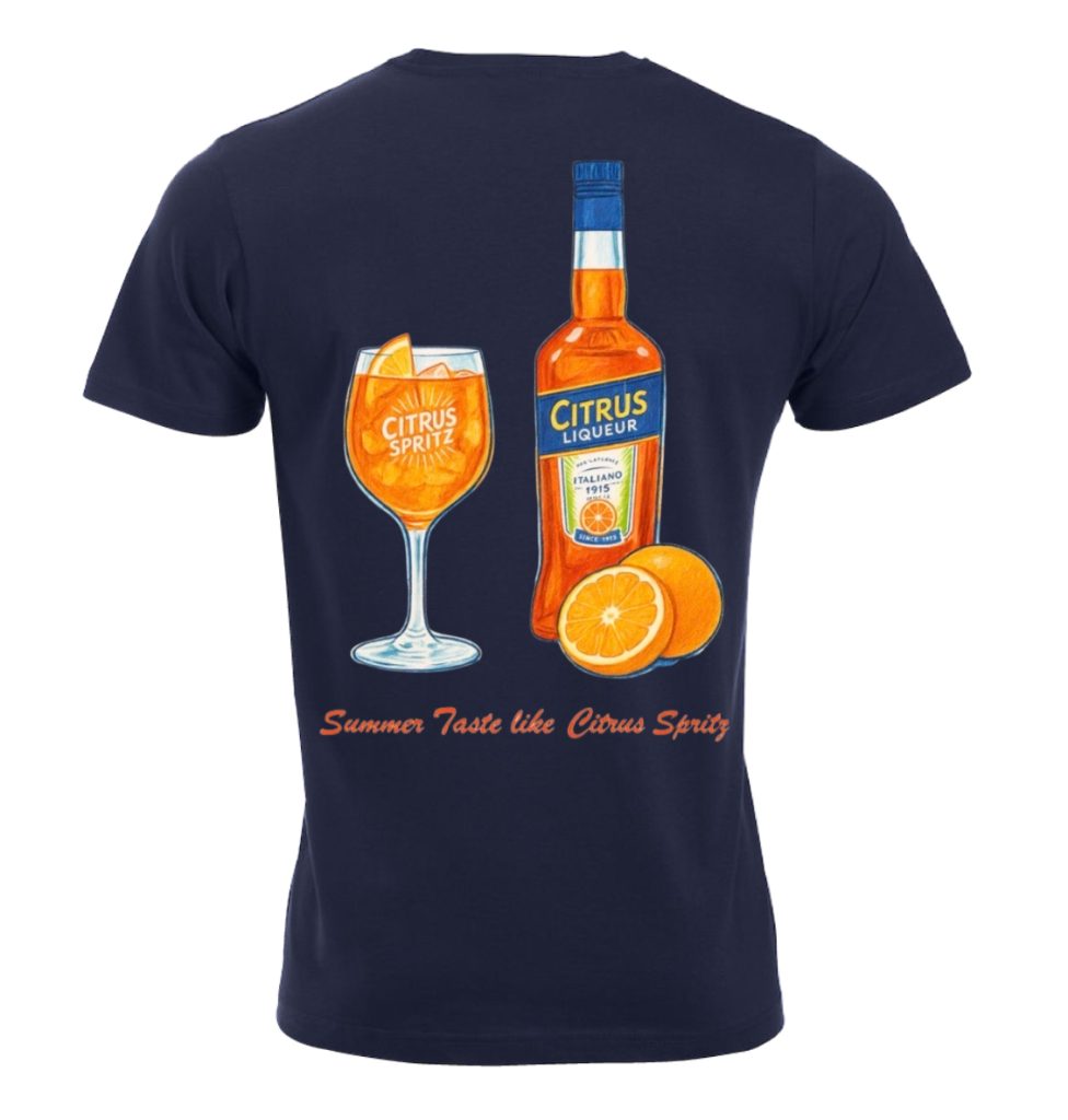 It’s Happening – Citrus Spritz Blue T-shirt – Tshirt.no